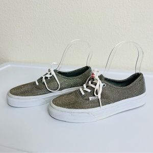 Vans | Shoes | Nwt Gold Glitter Sparkle Metallic Era White Lace Up ...